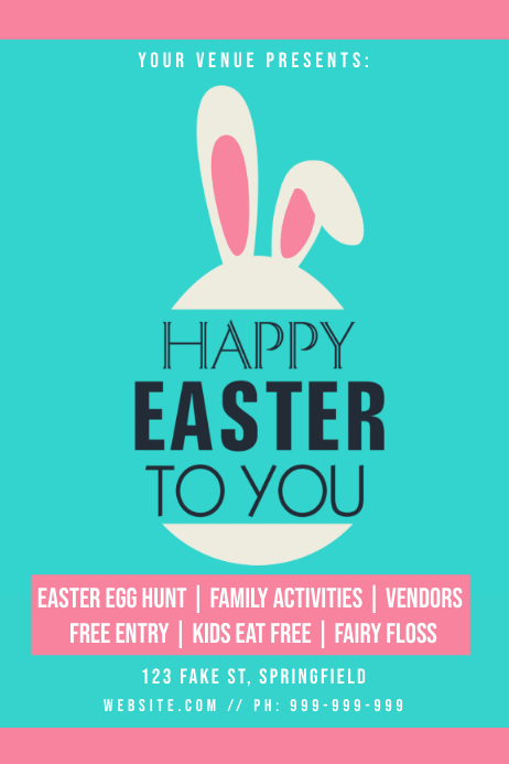 Happy Easter Poster Template | PosterMyWall