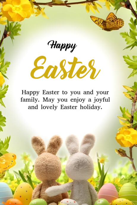 Happy Easter Poster Template | PosterMyWall