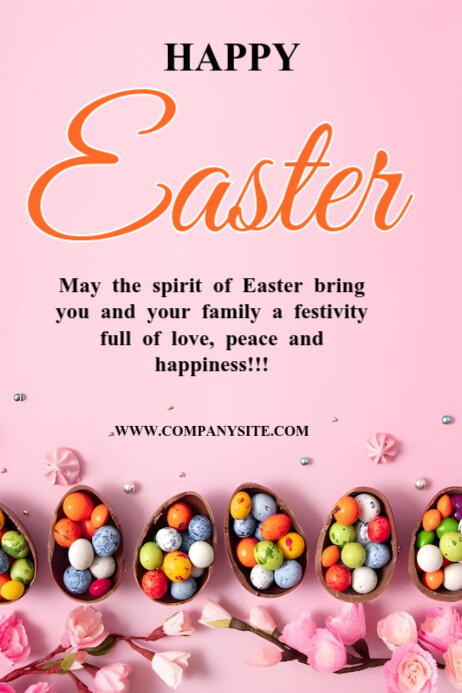 Plantilla de Happy Easter Poster | PosterMyWall
