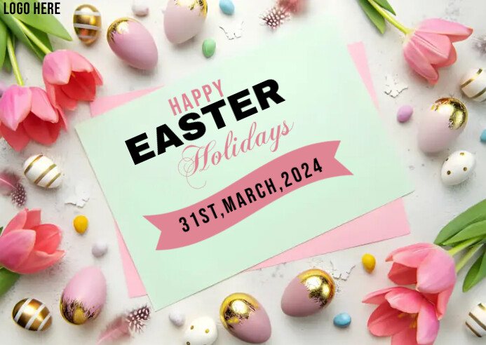 Happy Easter poster design Template | PosterMyWall