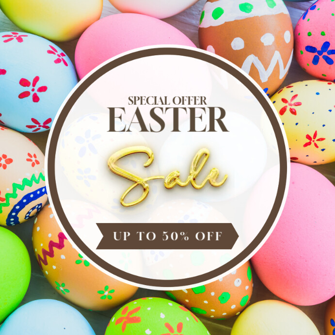 Happy Easter Sale Template | PosterMyWall