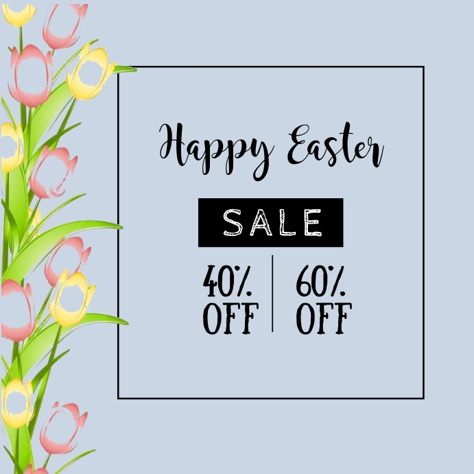 Happy Easter Sale Template | PosterMyWall