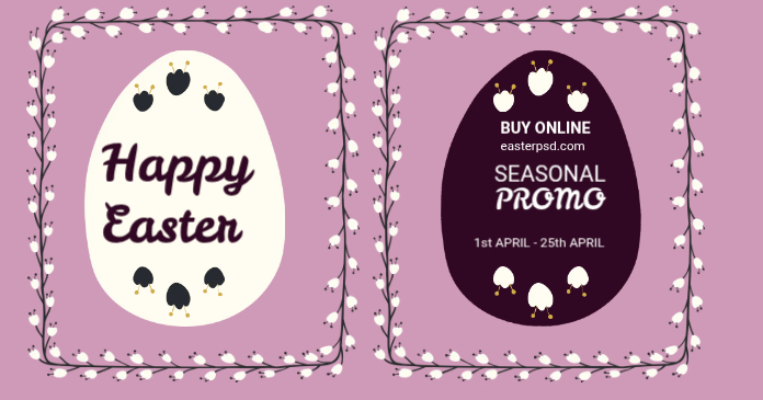 Plantilla de Happy Easter Seasonal Promo | PosterMyWall