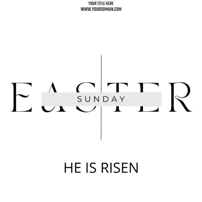 Copy of Happy Easter sunday (1) | PosterMyWall