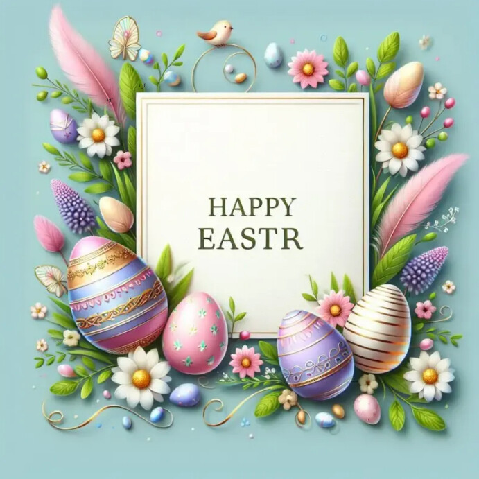 Plantilla de Happy Easter Sunday | PosterMyWall