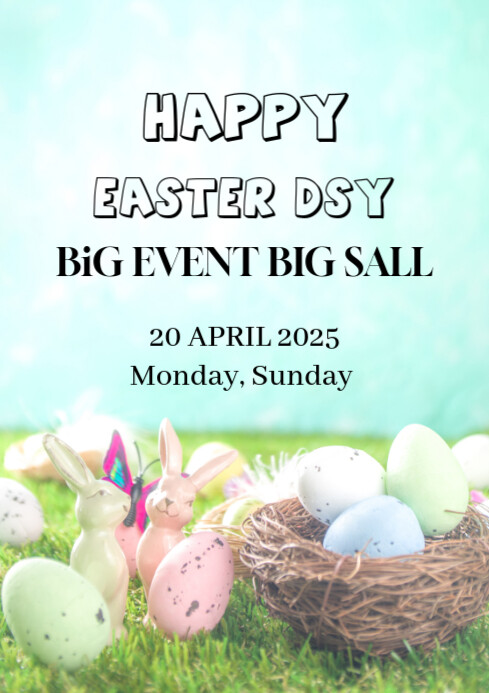Happy Easter Sunday Template | PosterMyWall