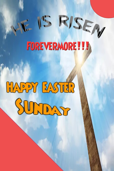 Happy Easter Sunday Template | PosterMyWall