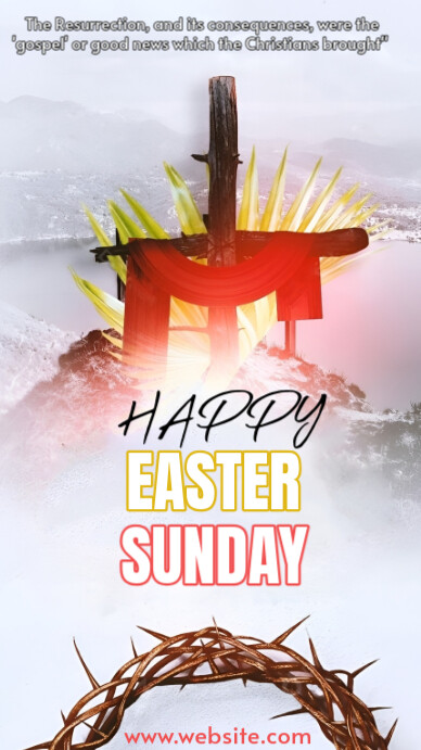 Copy of Happy easter sunday | PosterMyWall
