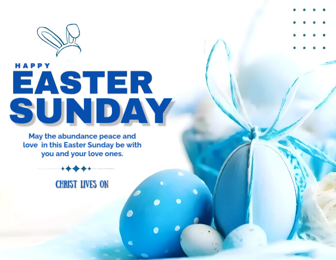 Copy of HAPPY EASTER SUNDAY TEMPLATE | PosterMyWall
