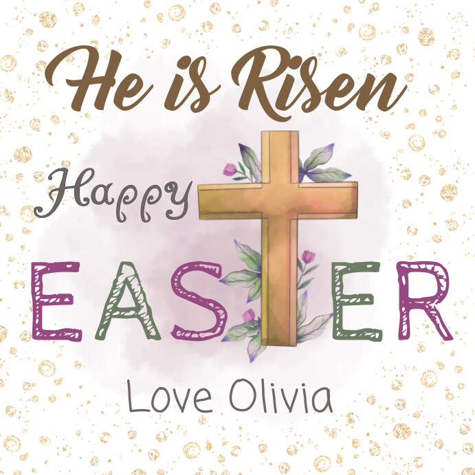 Happy EASTER TAG Template | PosterMyWall