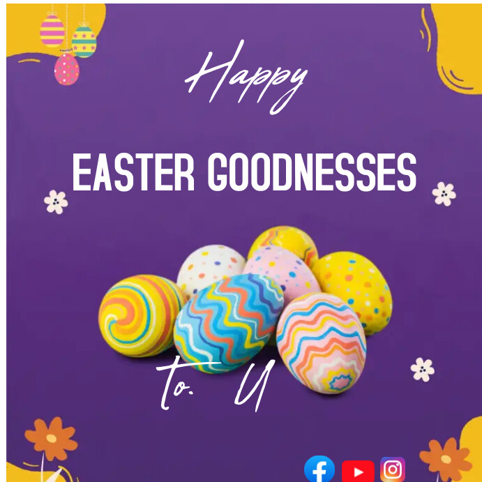 Happy Easter template | PosterMyWall