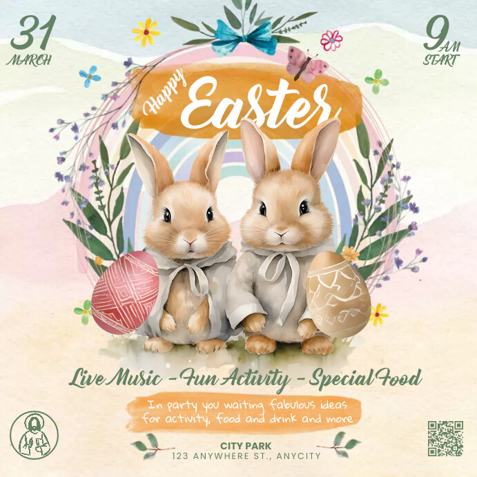 Happy easter template | PosterMyWall