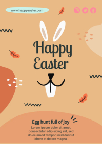 Happy Easter A4 Template | PosterMyWall