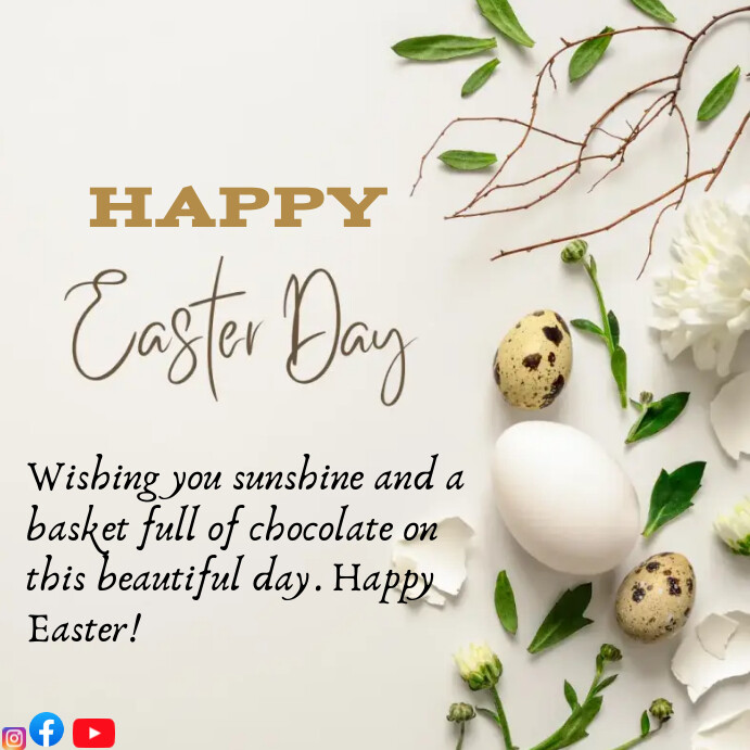 Happy Easter template | PosterMyWall