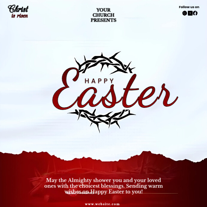 HAPPY EASTER Template | PosterMyWall