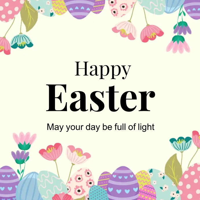 Happy Easter Template Instagram Post | PosterMyWall