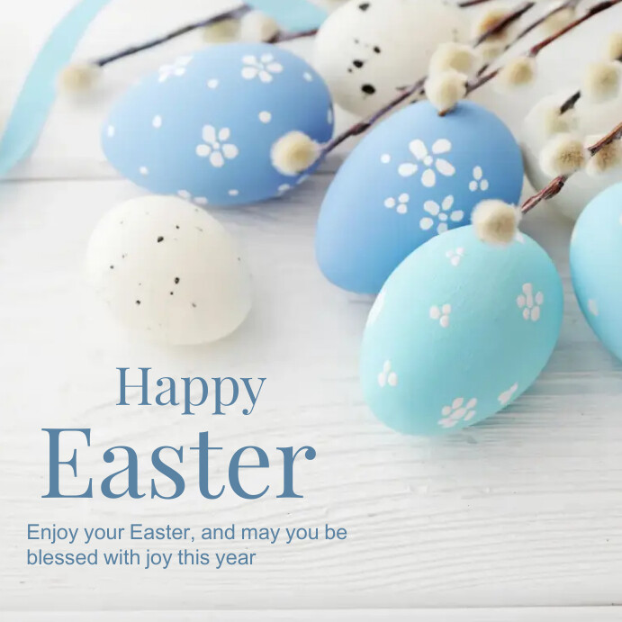 Happy easter template Instagram post | PosterMyWall