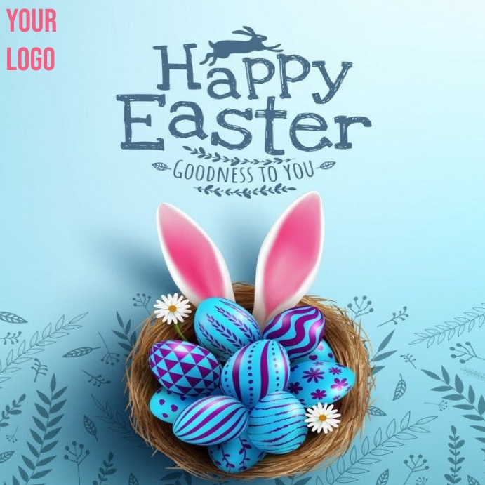 Plantilla de happy Easter template poster | PosterMyWall
