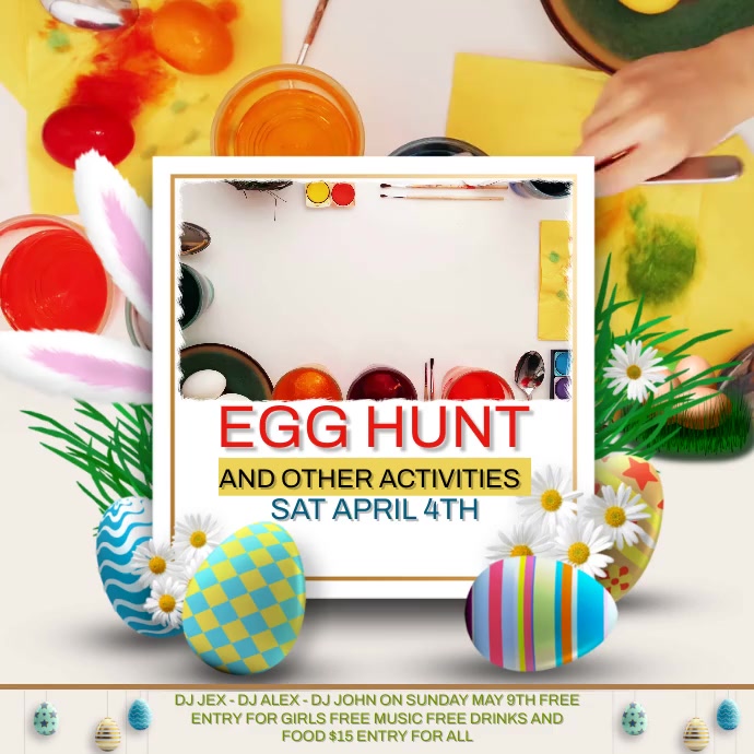 Happy Easter video Template | PosterMyWall