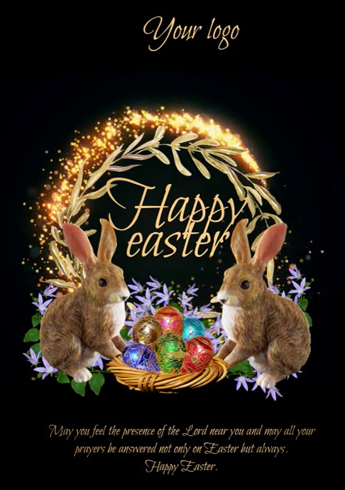 Happy easter video Template | PosterMyWall