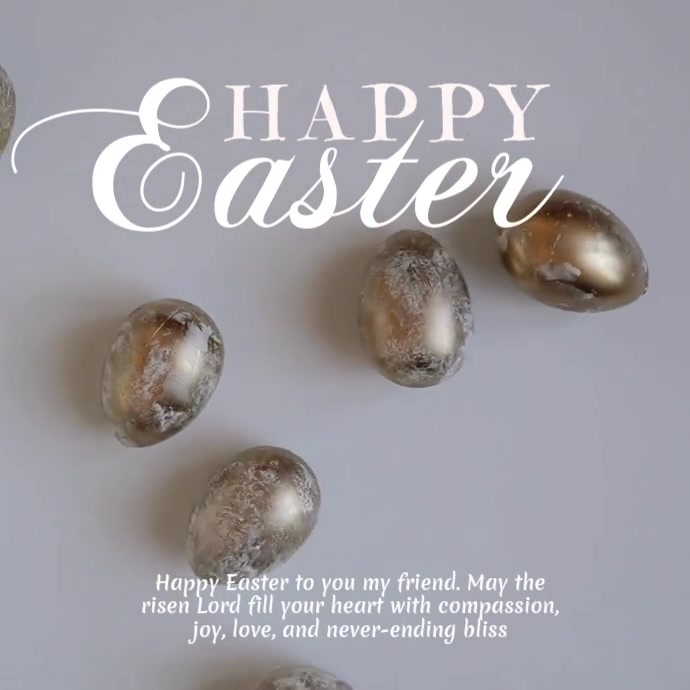 HAPPY EASTER VIDEO GREETING TEMPLATE | PosterMyWall