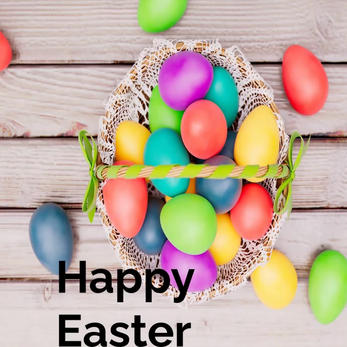 Plantilla de Happy Easter video tampelte | PosterMyWall