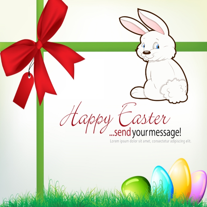 Happy Easter video tampelte Template | PosterMyWall