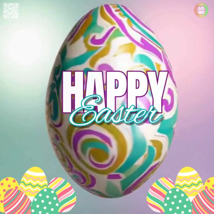 Plantilla de Happy Easter video template | PosterMyWall