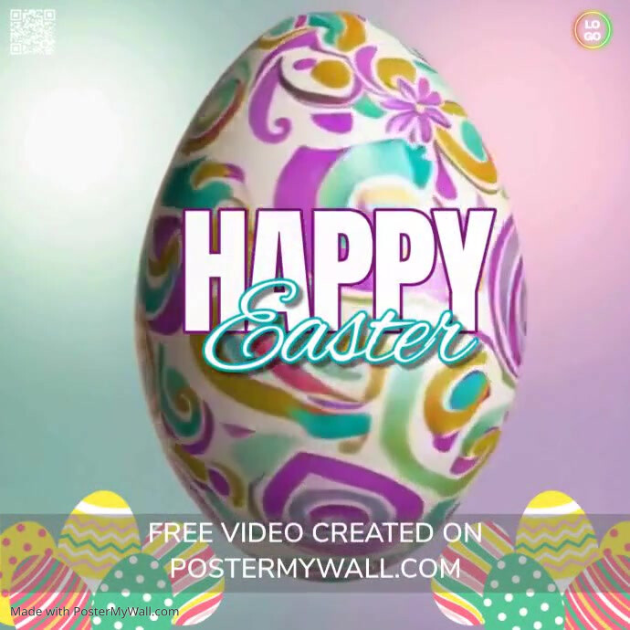 Happy Easter video template | PosterMyWall