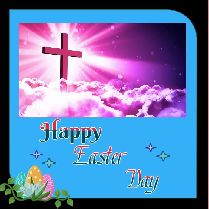 Happy Easter video template | PosterMyWall