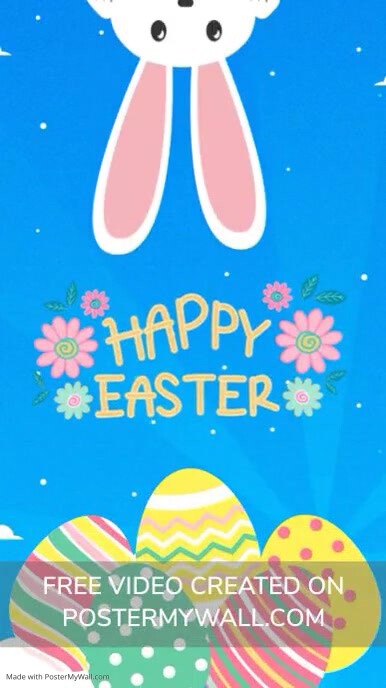 Happy Easter Video template | PosterMyWall