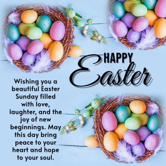 Copy of Happy EASTER wISHES | PosterMyWall