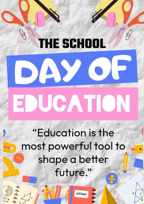 Happy Education Day Template | PosterMyWall