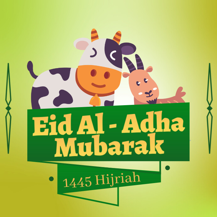 Happy Eid Al Adha Poster Pos Instagram Template | PosterMyWall