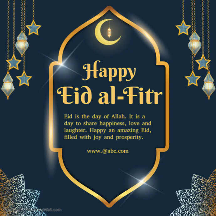Happy Eid al-Fitr Templat | PosterMyWall