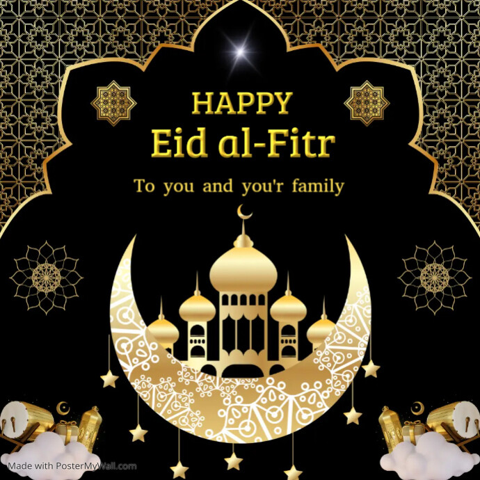 Happy Eid al-Fitr Templat | PosterMyWall
