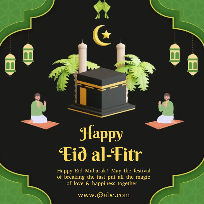 Happy Eid al-fitr wish templates | PosterMyWall
