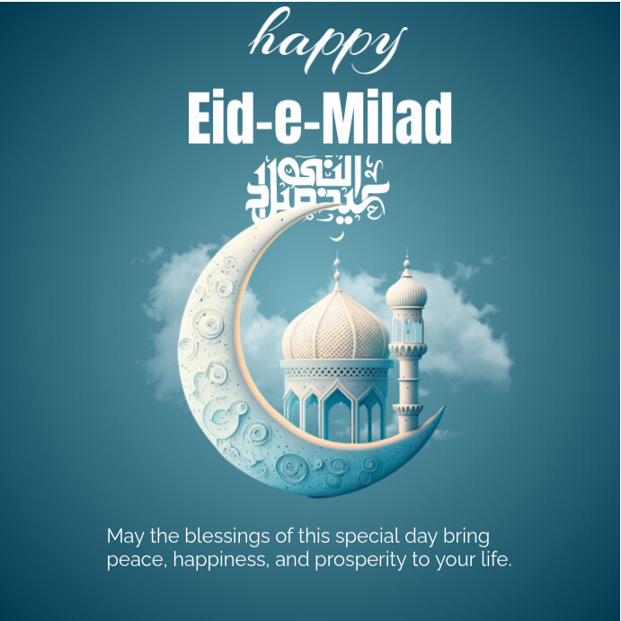 Copy of happy Eid-e-Milad | PosterMyWall