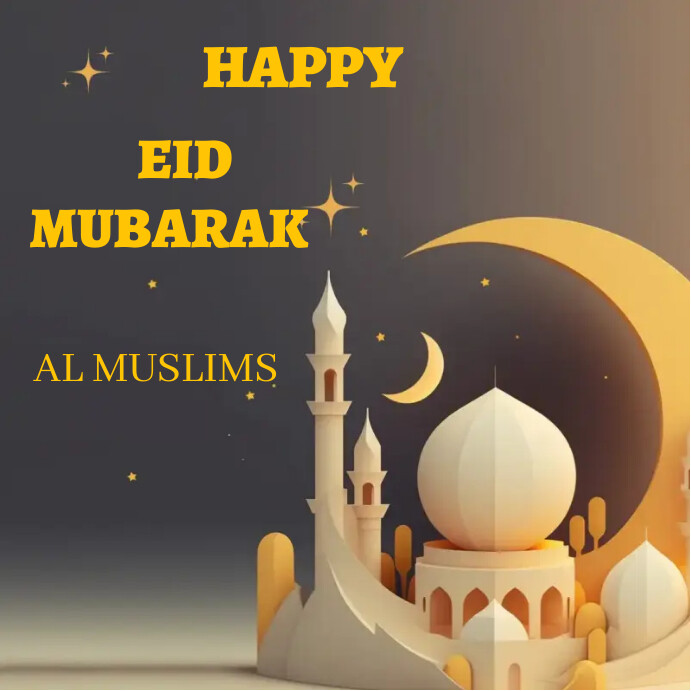 Happy Eid Mubarak day Template | PosterMyWall
