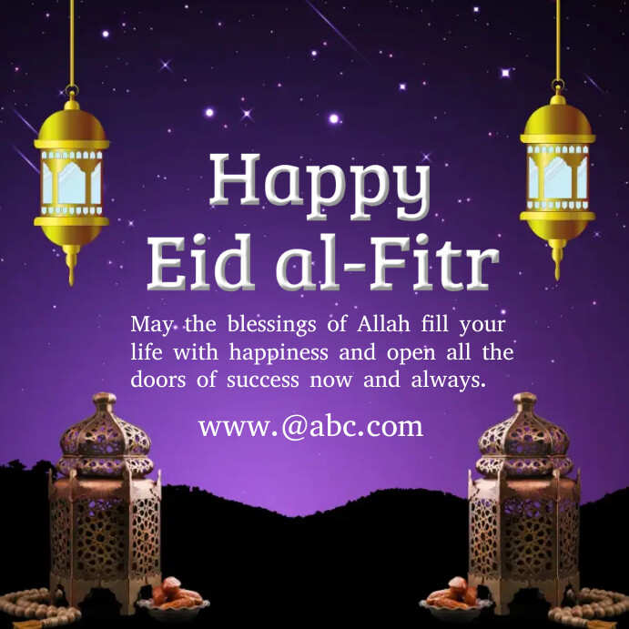 Happy eid mubarak templates | PosterMyWall