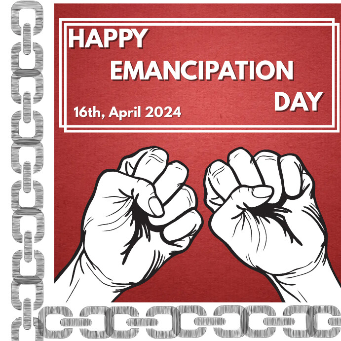Plantilla de Happy emancipation holiday day template | PosterMyWall