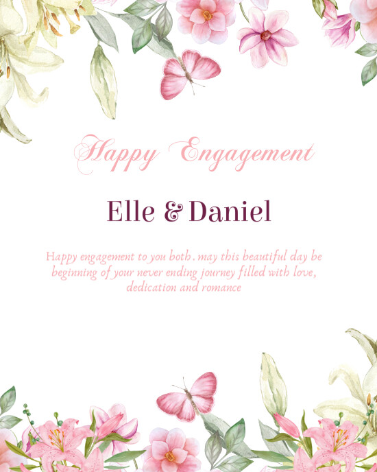Happy engagement day Template | PosterMyWall