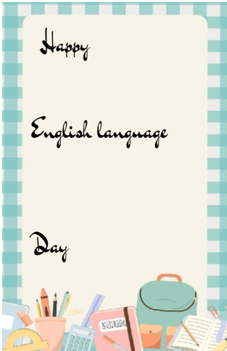 Plantilla de Happy English language day | PosterMyWall