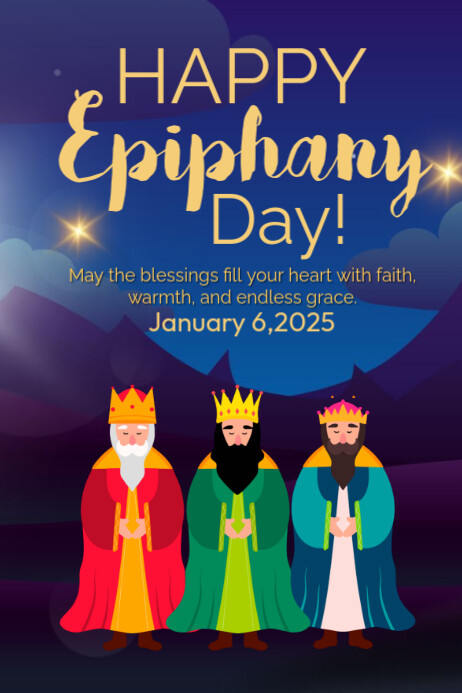 Happy Epiphany Day Template | PosterMyWall