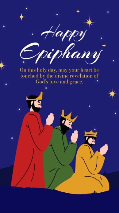 Happy epiphany Wish card Design Template | PosterMyWall