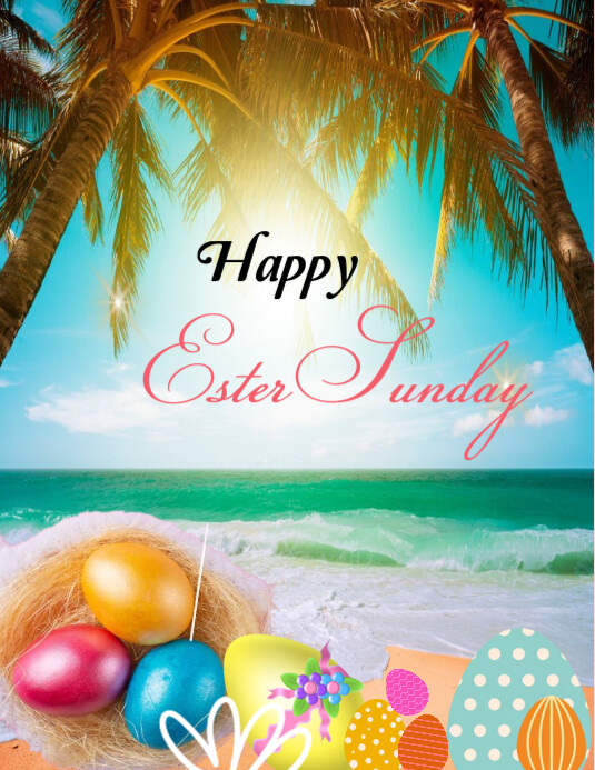 Copy of happy ester ester sunday | PosterMyWall
