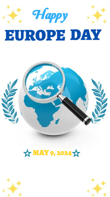 Happy Europe Day Poster Template | PosterMyWall