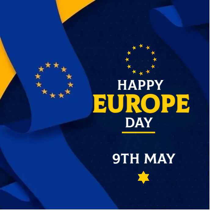 Happy Europe Day Template Instagram Post | PosterMyWall