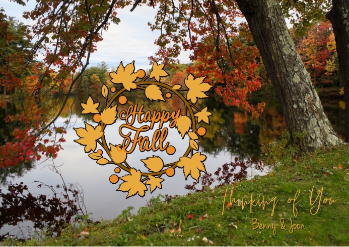 Copy of Happy Fall Postcard | PosterMyWall