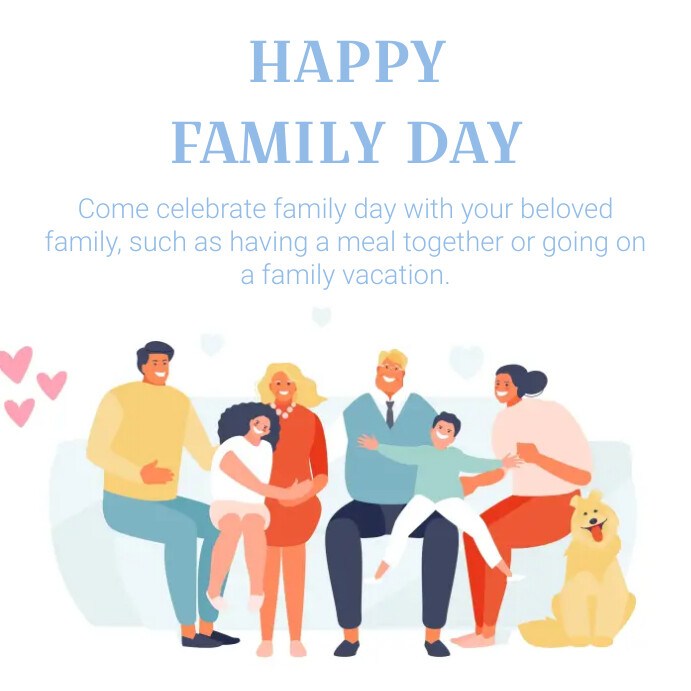 Copy of happy family day Instagram post | PosterMyWall